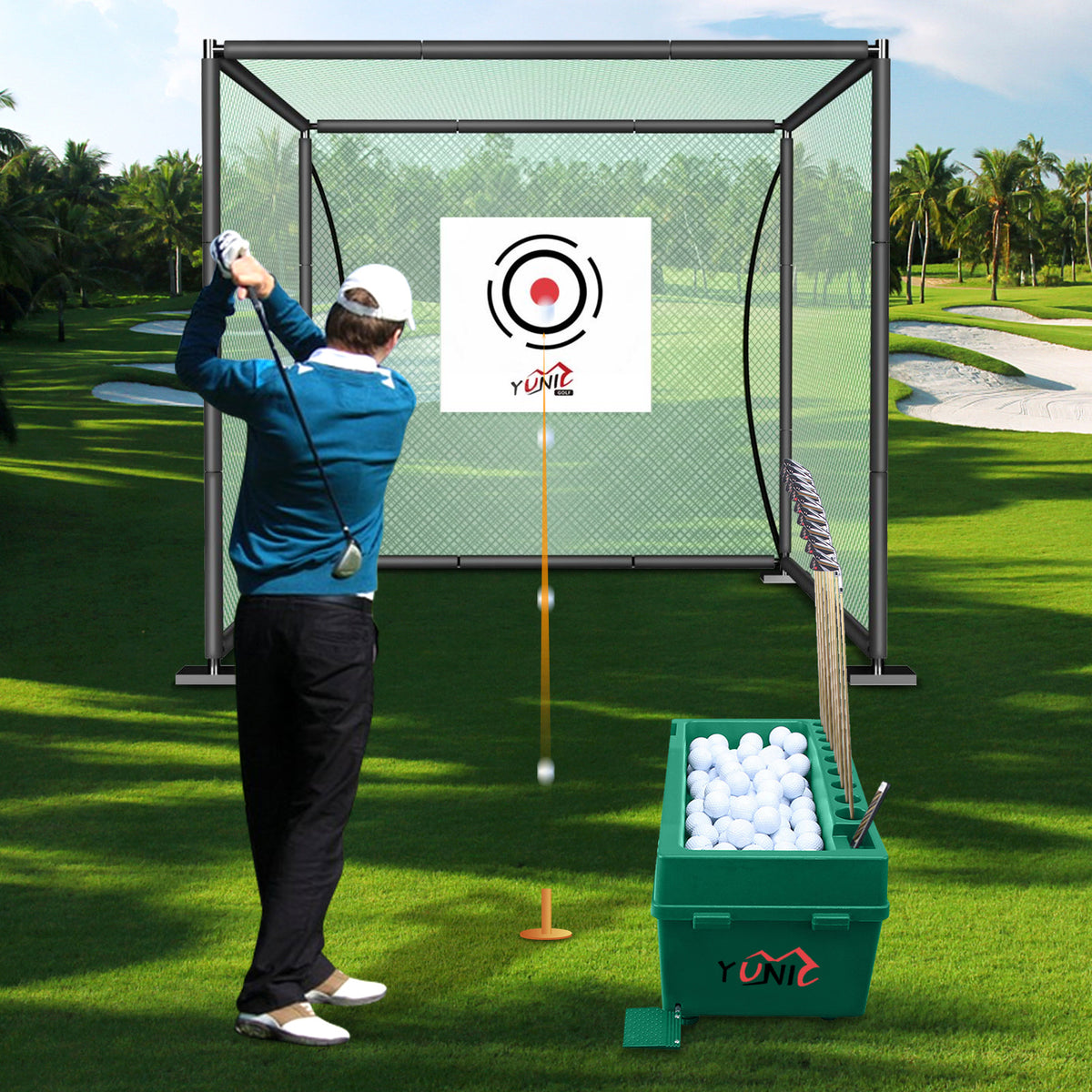 Golf Ball Dispenser Machine Powerless Automatic Tee Up – Yunic Golf